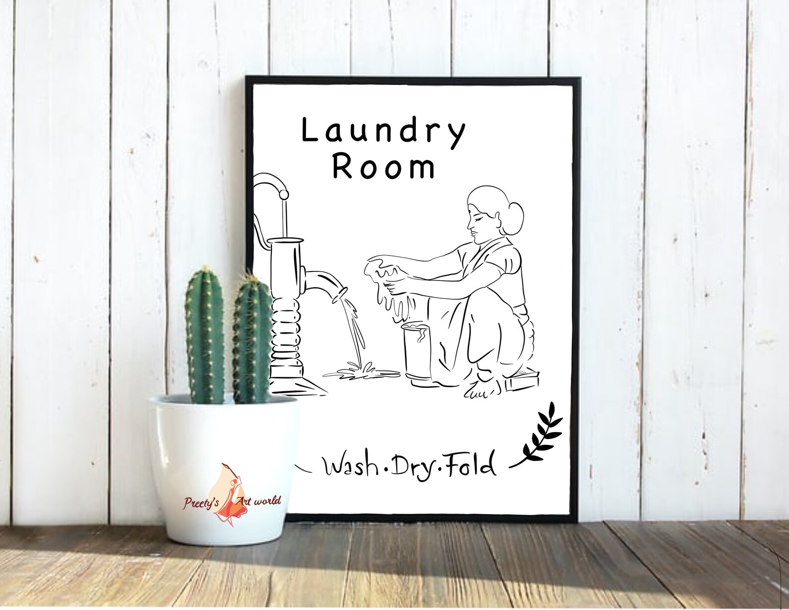 Indian Women in Saree Washing Clothes With Hand on Handpump I Wash Dry ...