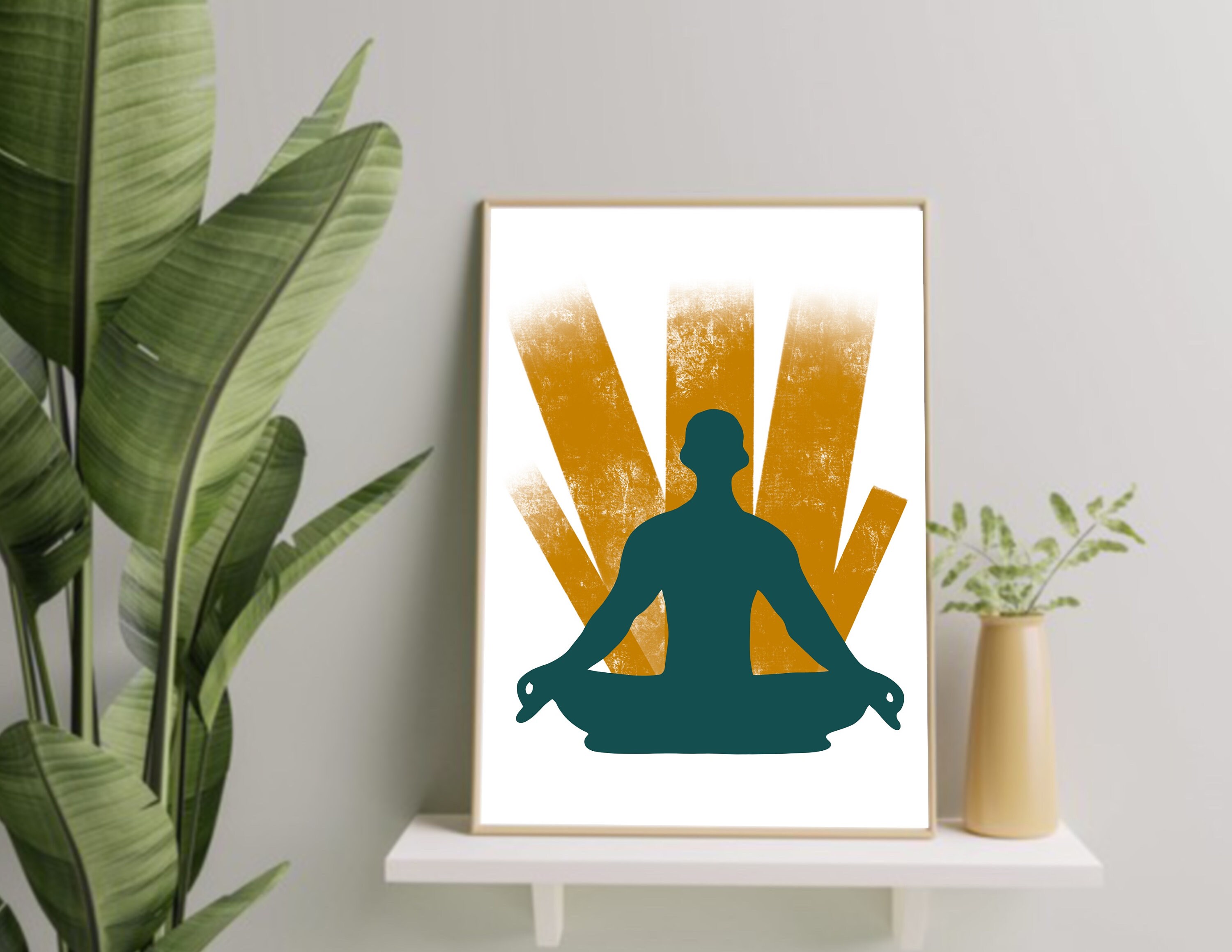 Meditation Yoga Wall Décor Printable Art I Yoga Wall Art I Meditation ...