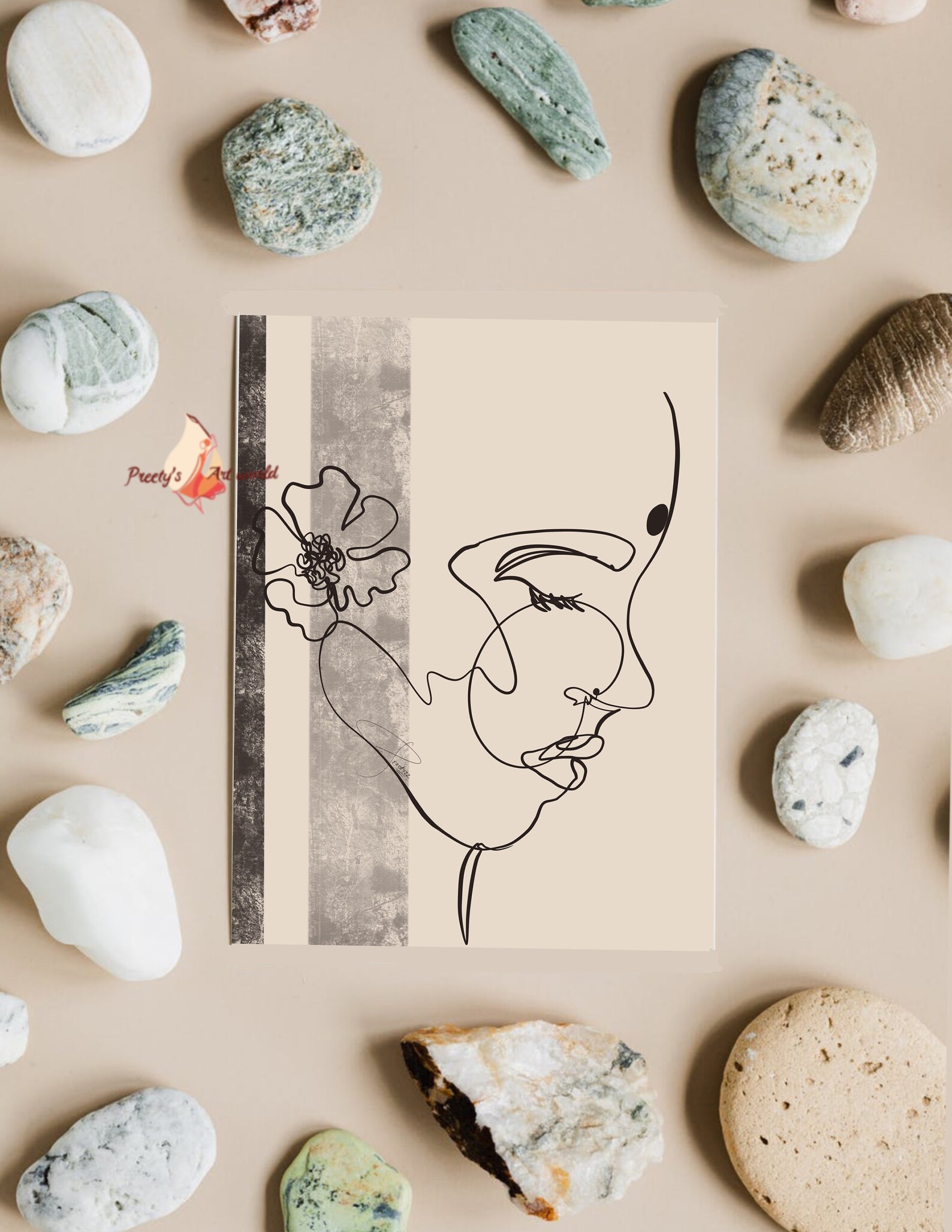 Female One-line Portrait I One Line Print I Woman Line Art I Line Wall ...