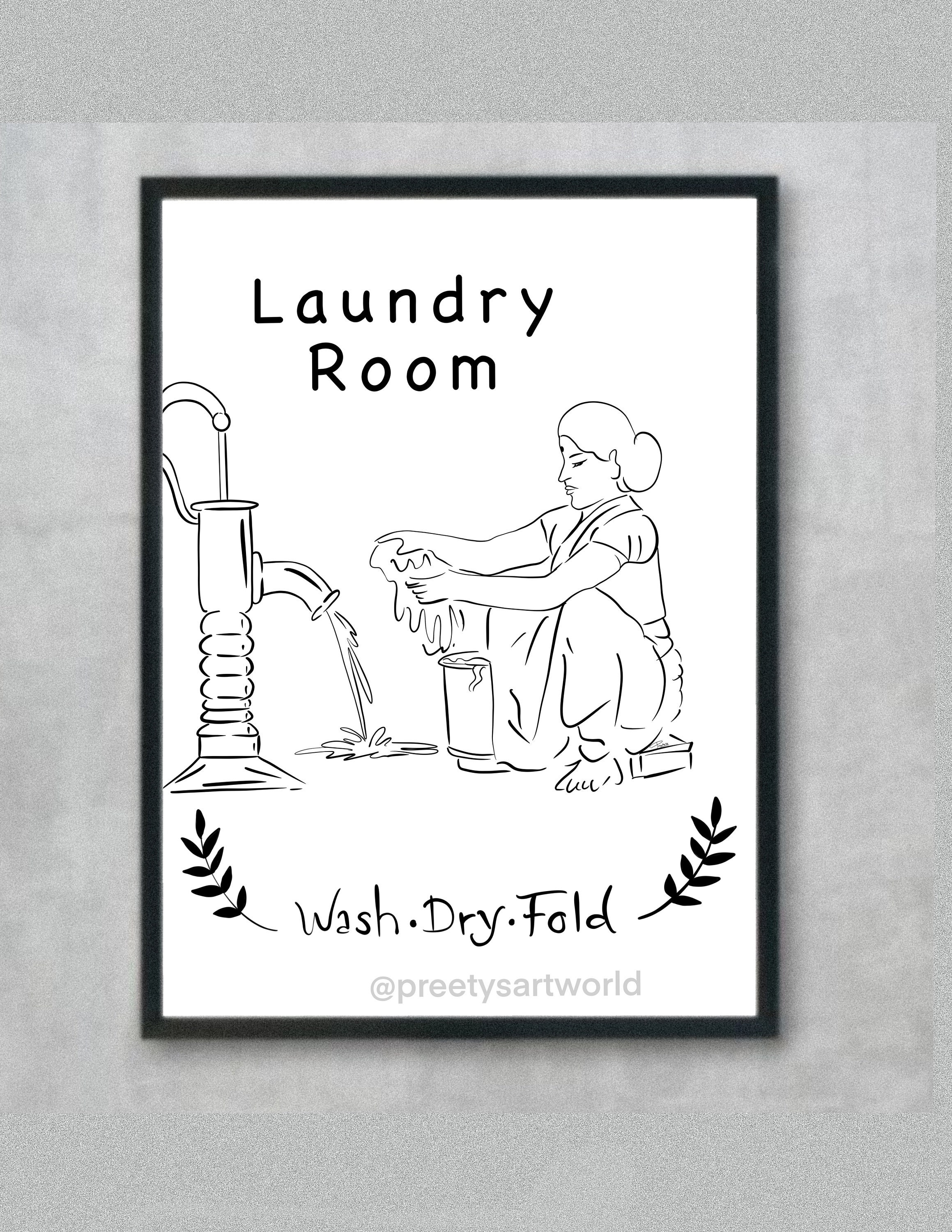 Indian Women in Saree Washing Clothes With Hand on Handpump I Wash Dry ...