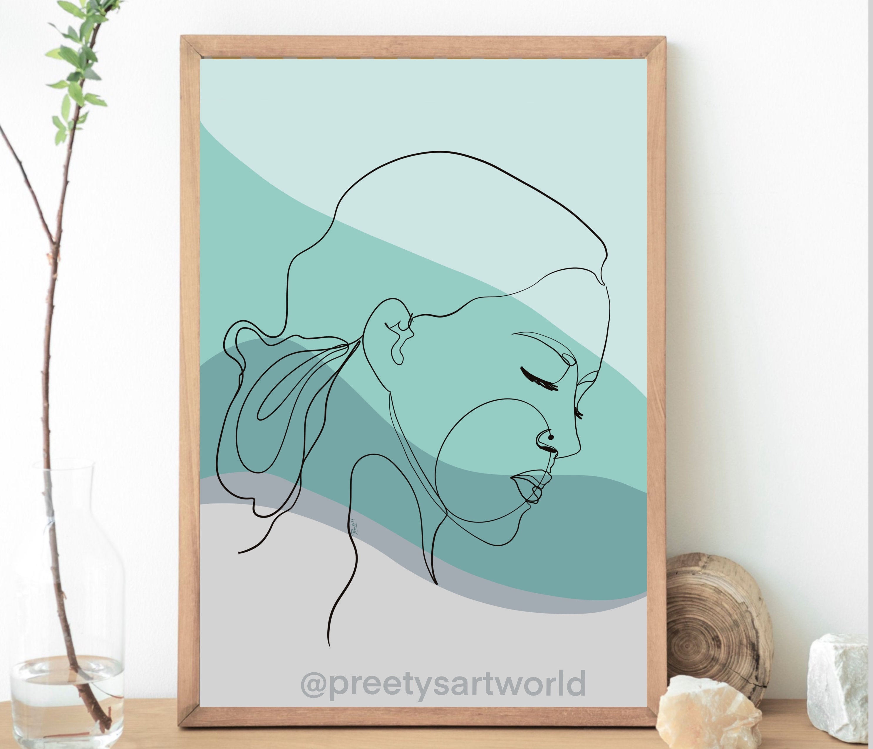 Female One-line Portrait I One Line Print I Woman Line Art I - Etsy