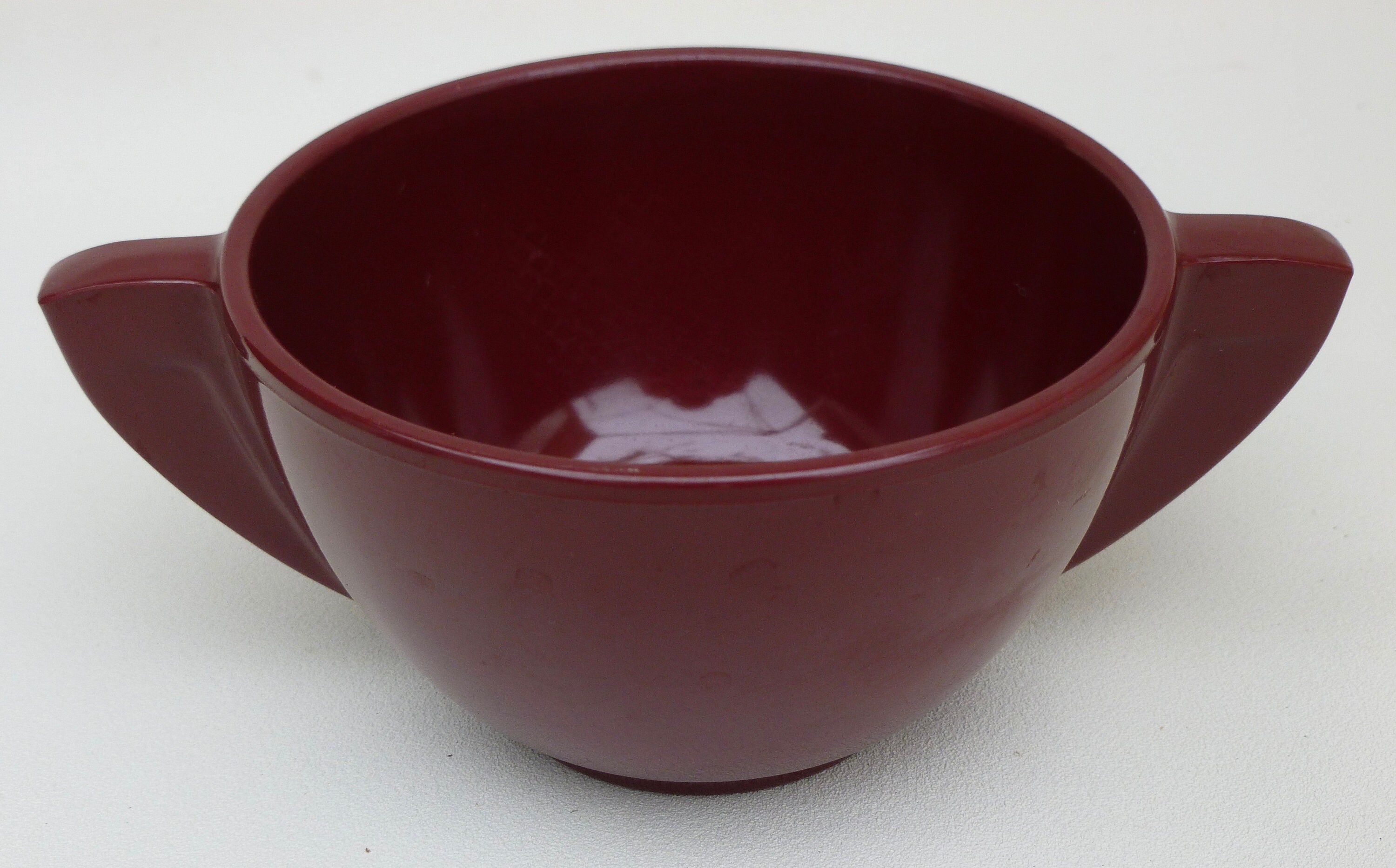 Vintage Boontonware Dark Burgundy Sugar Bowl Winged Handles - Etsy