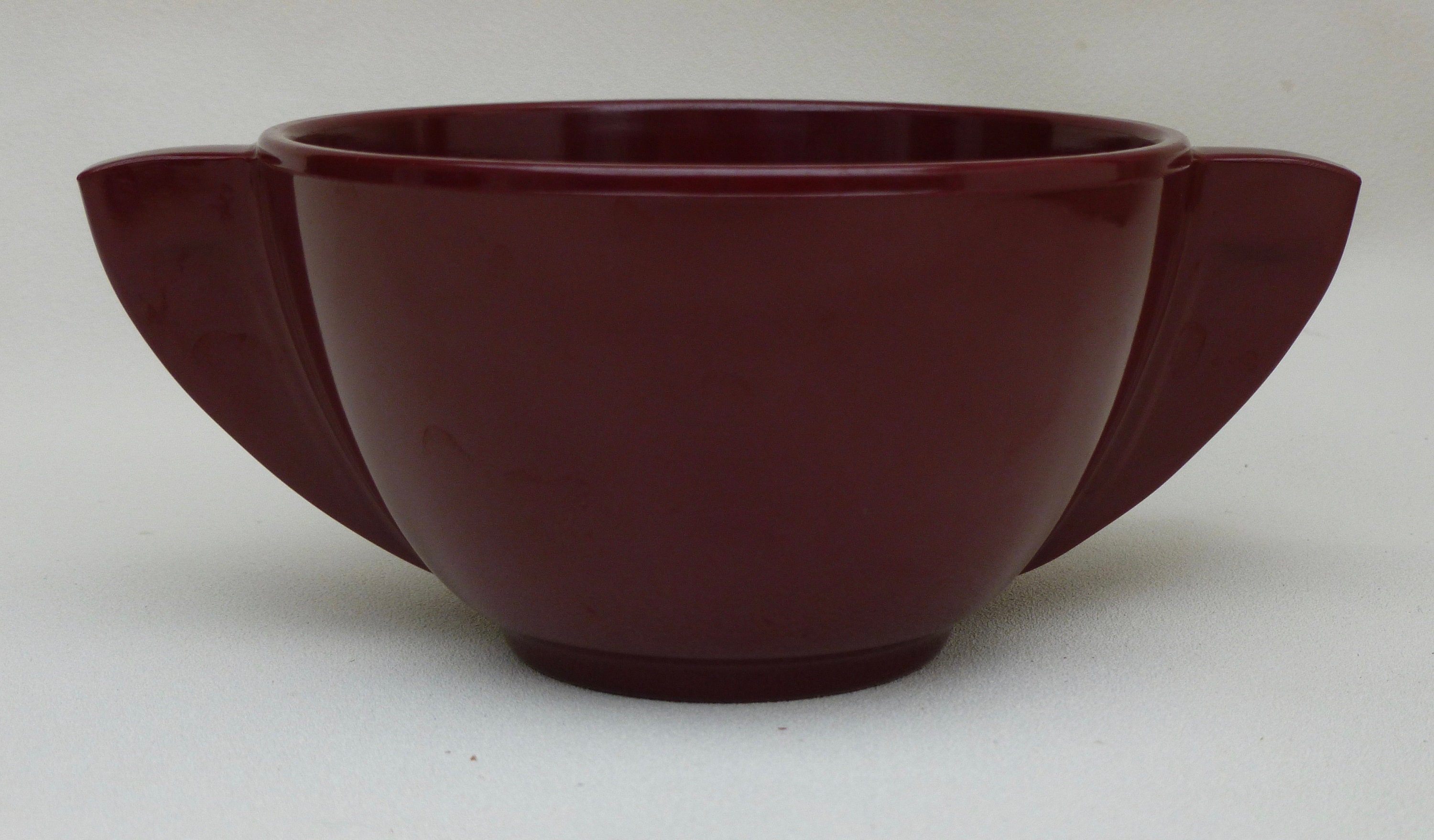 Vintage Boontonware Dark Burgundy Sugar Bowl Winged Handles - Etsy