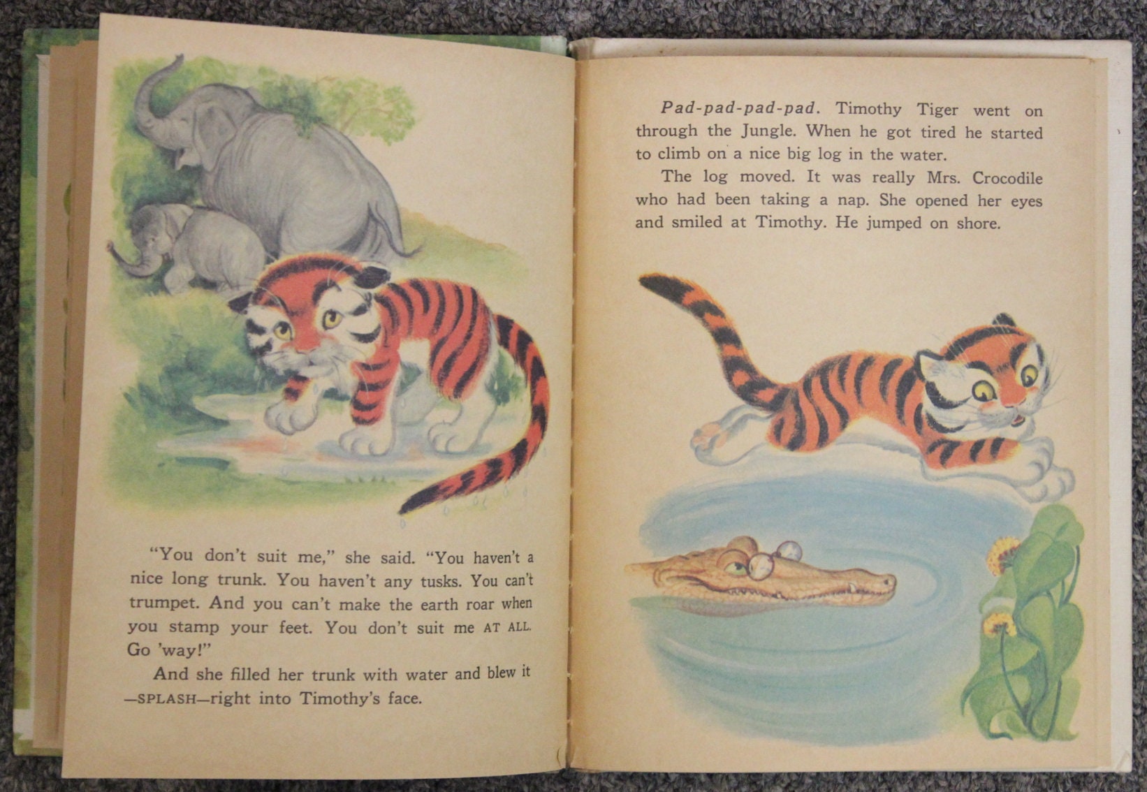 Timothy Tiger Tip-top Elf Book Marjorie Barrows W/ - Etsy