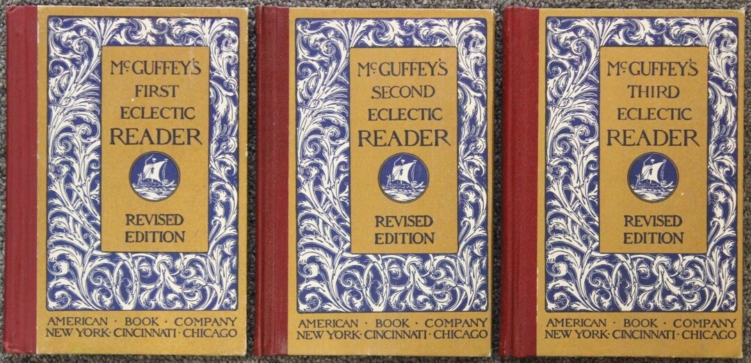 Mcguffey's Eclectic Reader Revised Edition Three Volume - Etsy