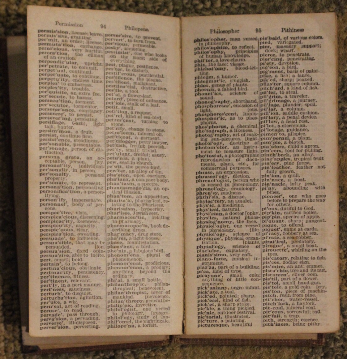 Little Giant Webster Dictionary Self Pronunciation 1922 - Etsy España