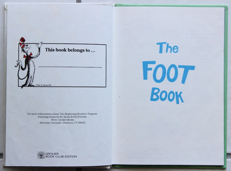 The Foot Book: Dr. Seuss, 1968 First Edition - Etsy