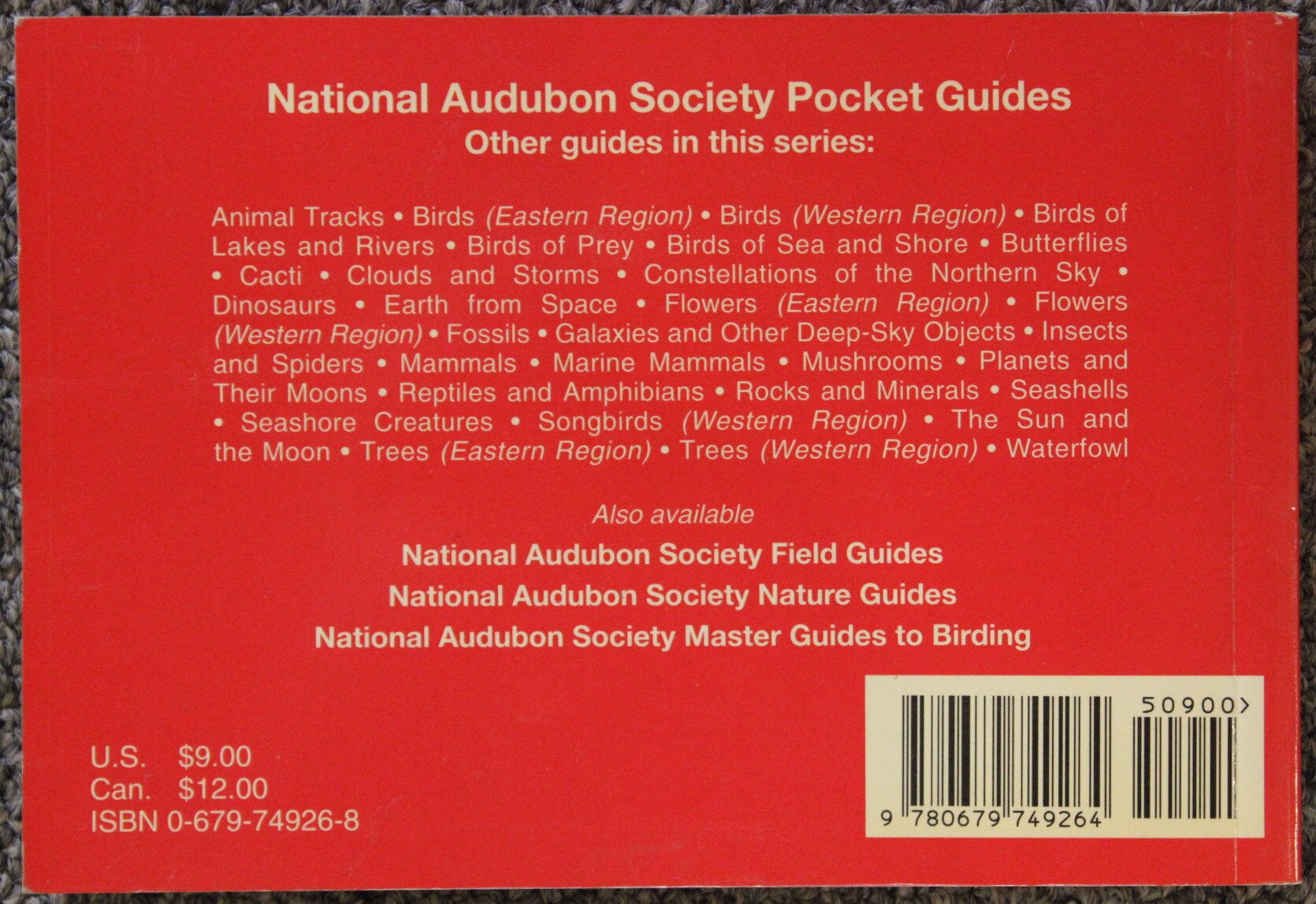 National Audubon Society® Pocket Guide: Songbirds and Familiar Backyard ...