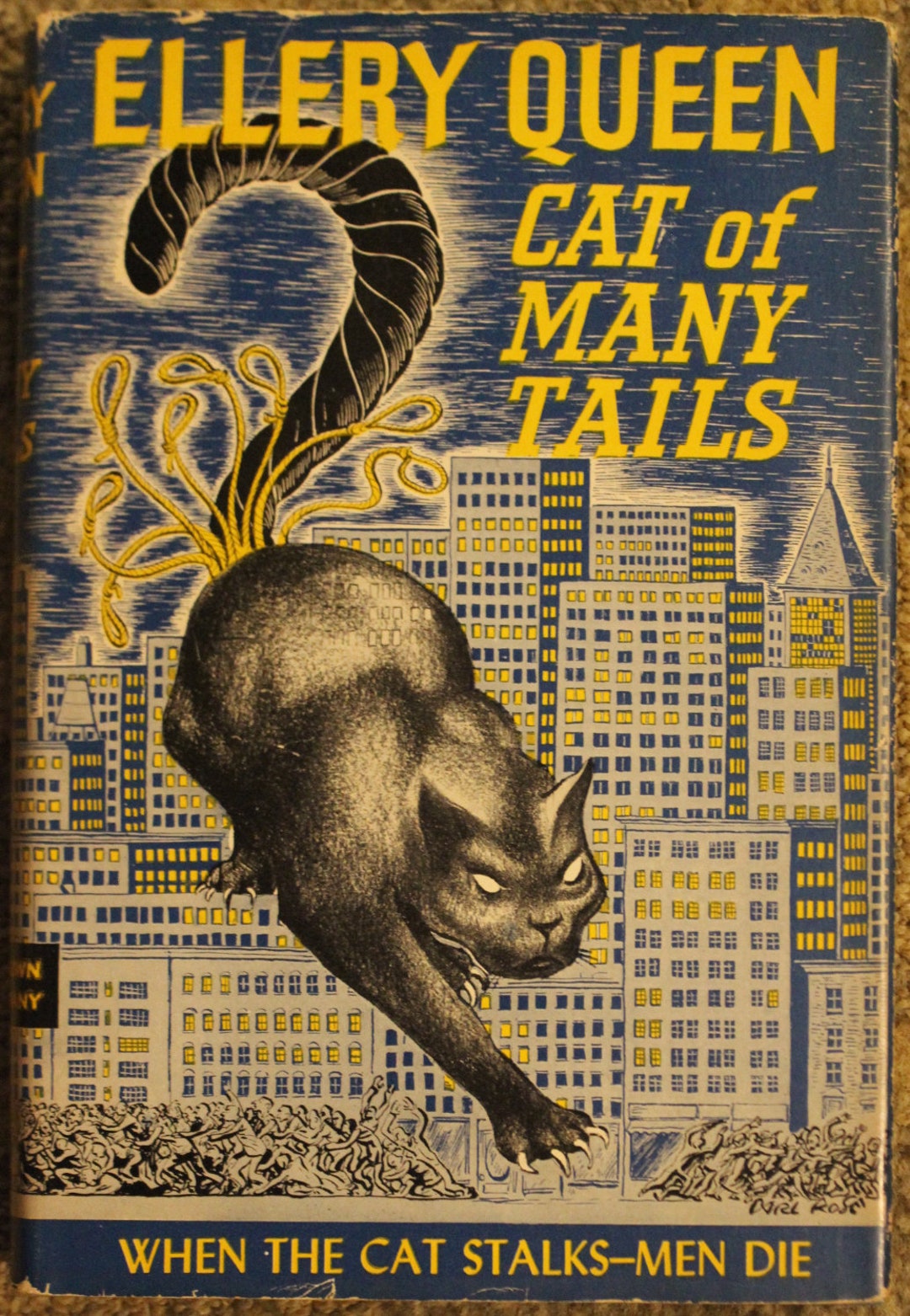Cat of Many Tails Ellery Queen MCMXLIX 1949 Boston - Etsy