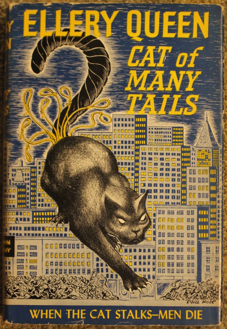 Cat of Many Tails Ellery Queen MCMXLIX 1949 Boston - Etsy