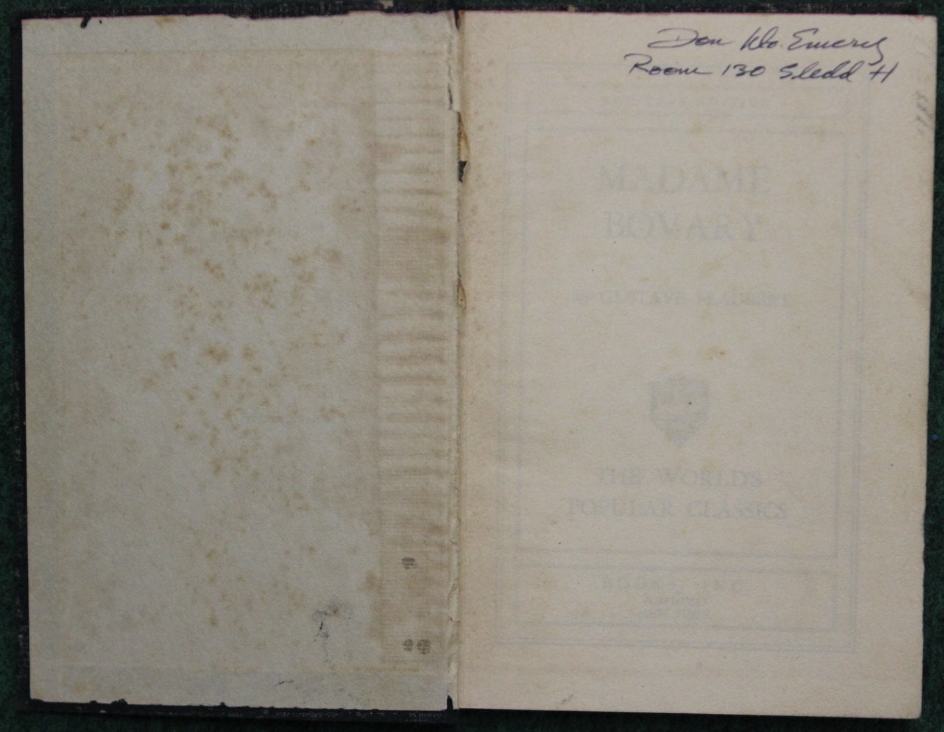 Madame Bovary Art-type Edition Gustave Flaubert books, Inc. Publishers ...