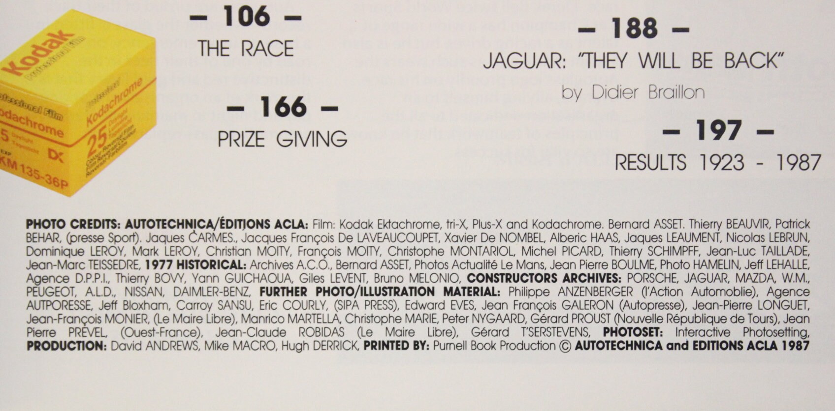 1987 Le Mans 24 Hours Christian Moity Jean-marc Teissedre - Etsy
