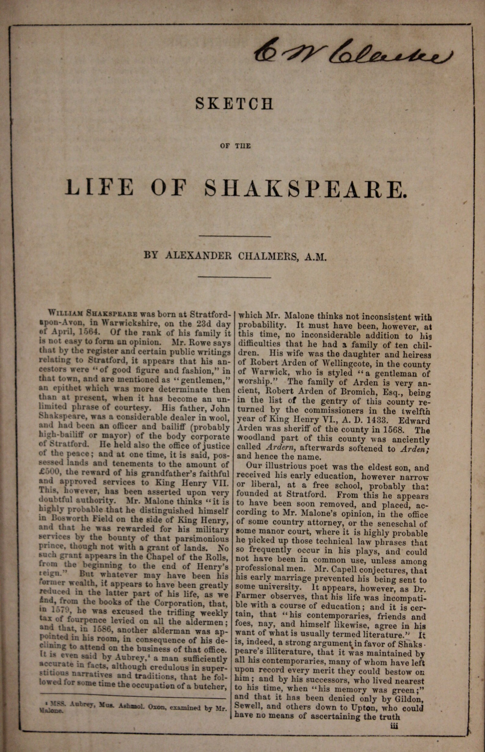 The Works of William Shakespeare, Comprising His Dramatic and Poetical ...