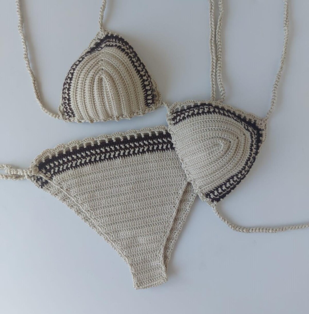 Crochet Bikini Set, Bikini, (color 383), Crochet Bikini, Lace Crochet ...