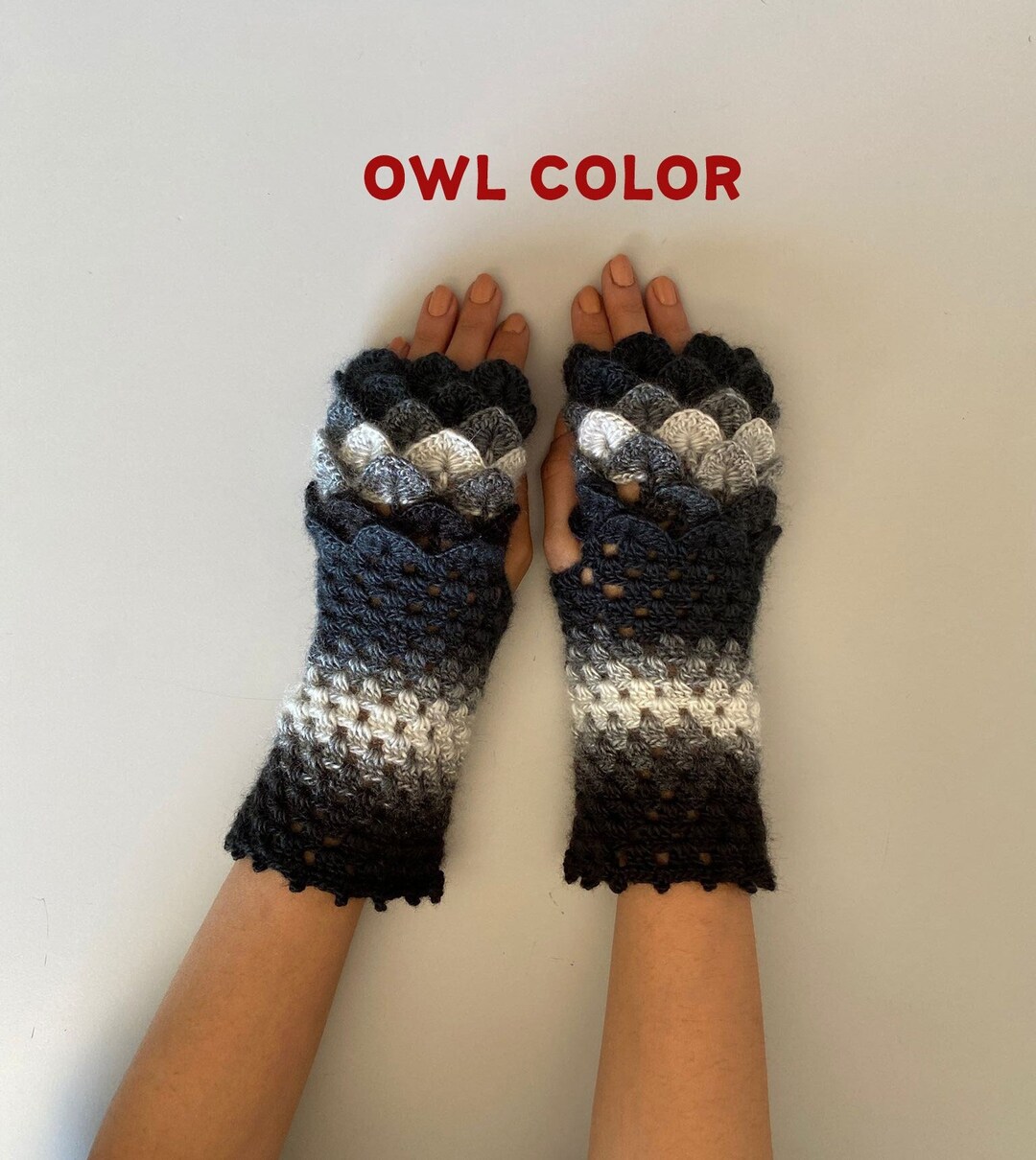 Dragon Scale Gloves / Fingerless Gloves / Arm Warmer / Fingerless ...