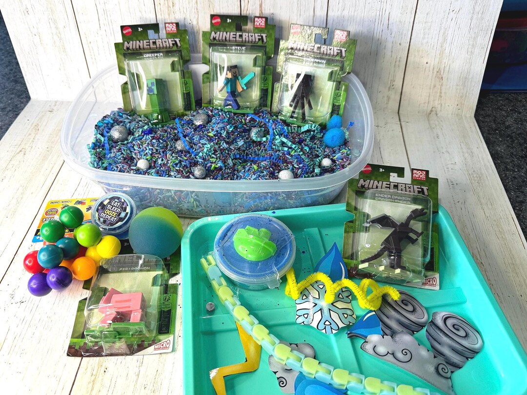 Minecraft Sensory Set Handmade Natural Dye Scented With Lavendar - Etsy