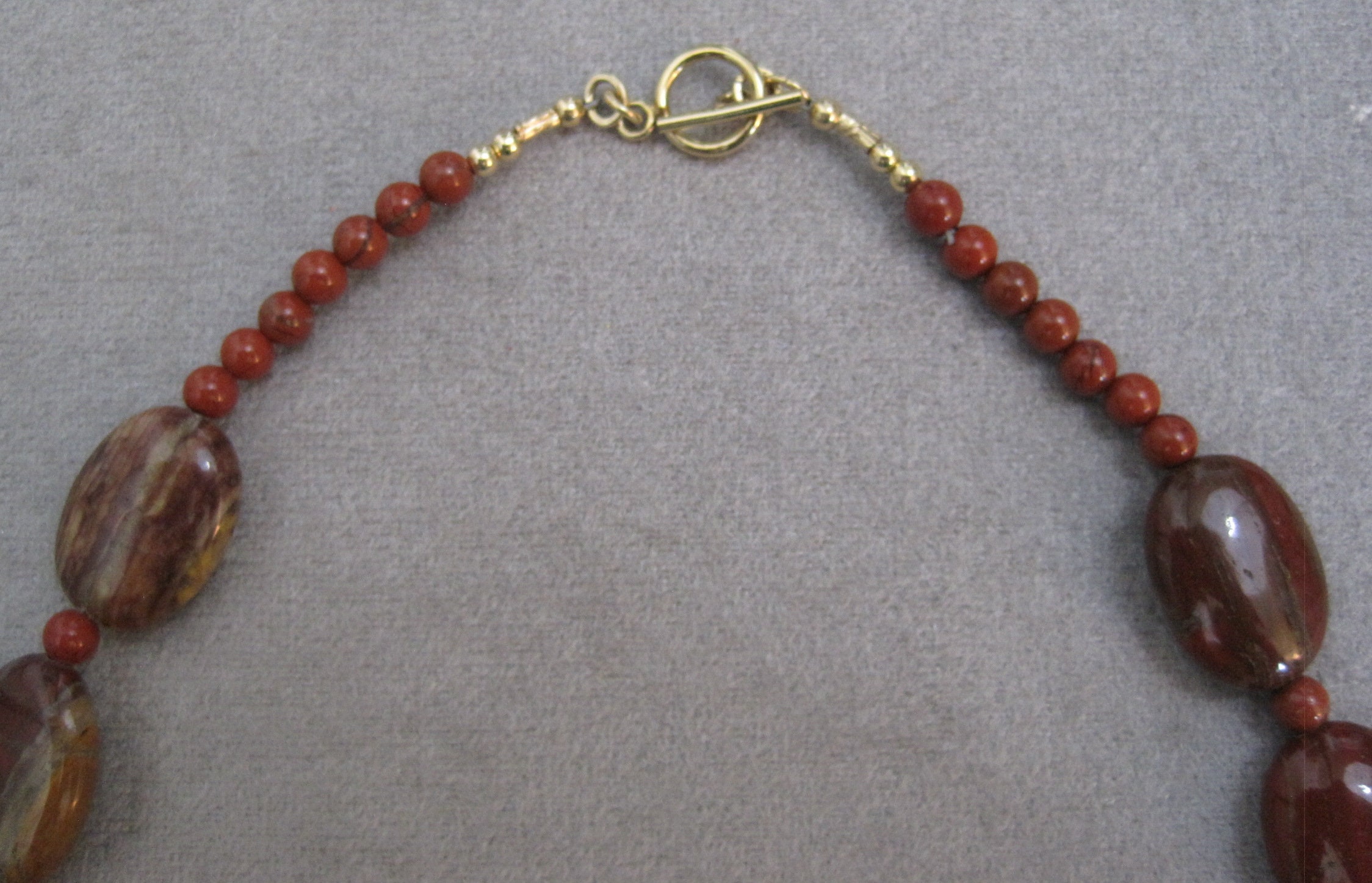 Tiger Jasper Red Jasper and 14K Gold Filled Necklace - Etsy