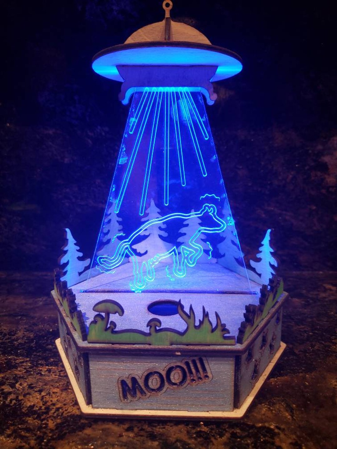 Beam Me up Cow Alien Abduction Night Light - Etsy