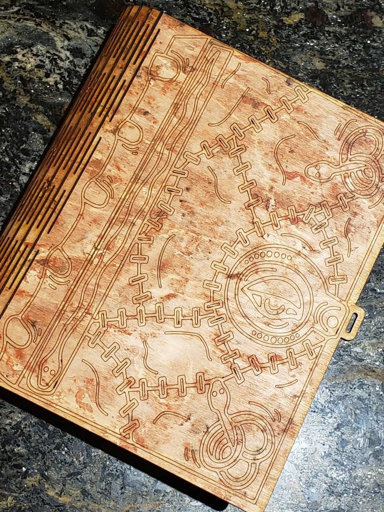 Wooden Spell Book Box - Etsy
