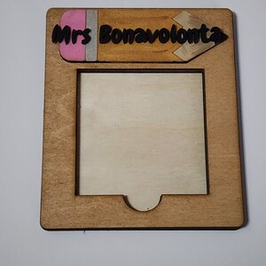 Personalized Post It Note Pad Holder Teacher - Etsy