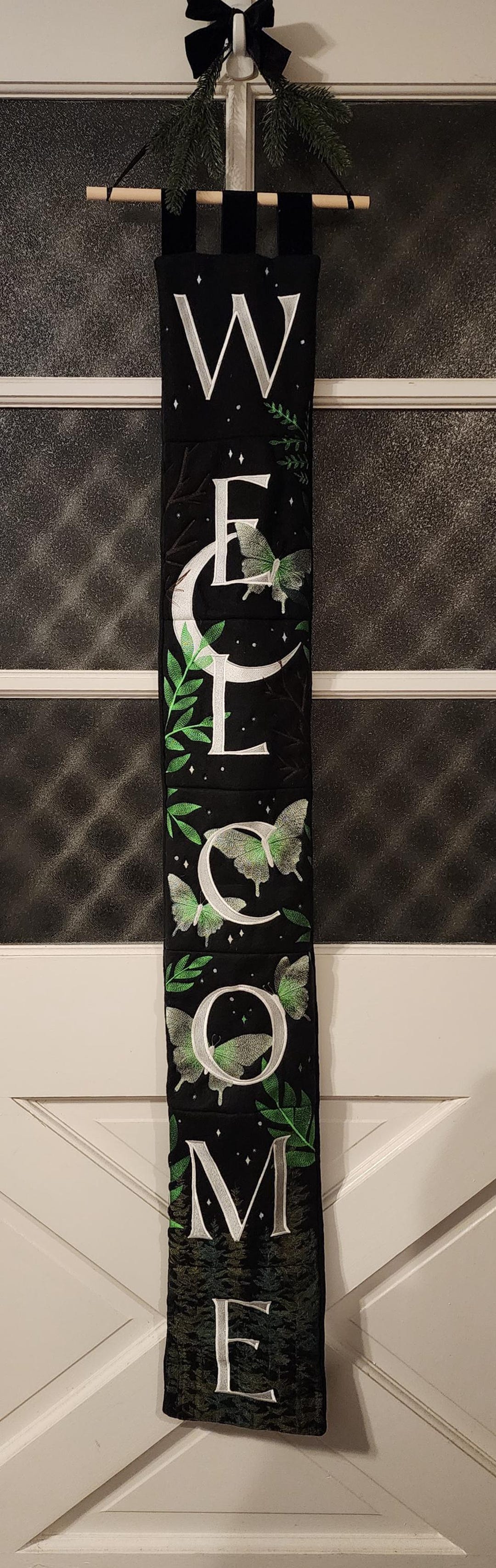 Welcome Sign Luna Moths and Glow in the Dark Stars - Etsy