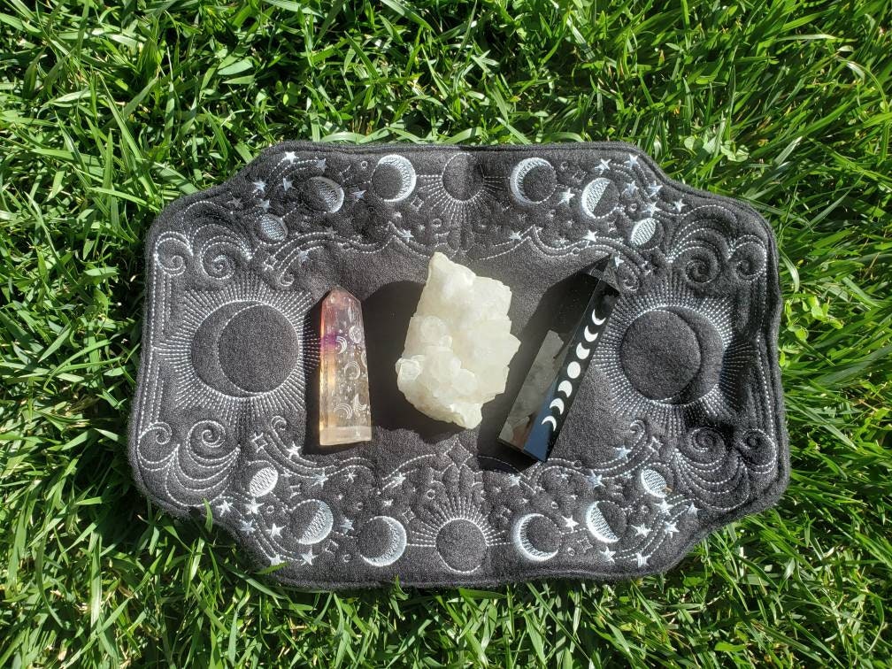 Moon Phases Crystal Charger Mat or Display or Centerpiece - Etsy