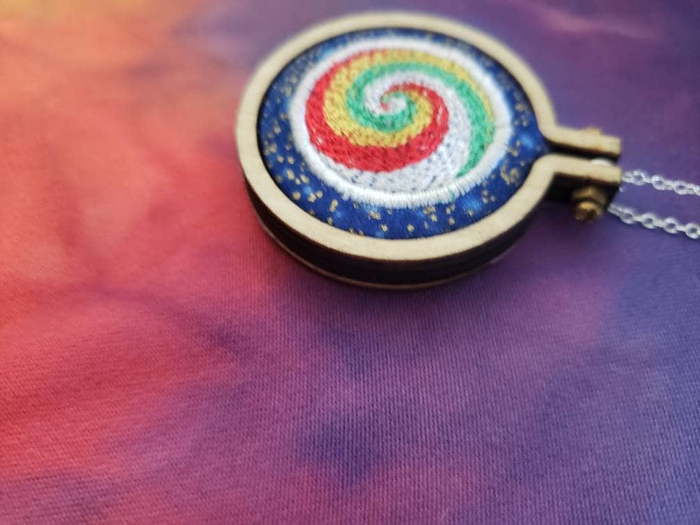 Firefly Inspired Kaylee Umbrella Swirl Embroidered Necklace - Etsy