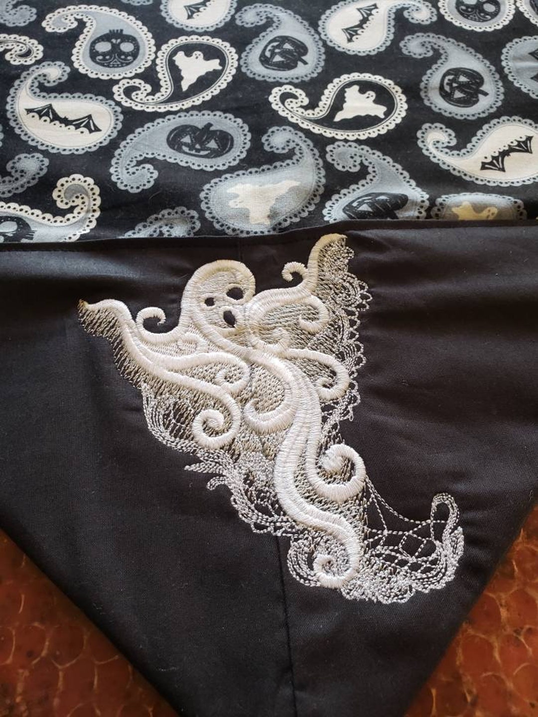 Bat and Ghost Filigree Halloween Table Runner - Etsy