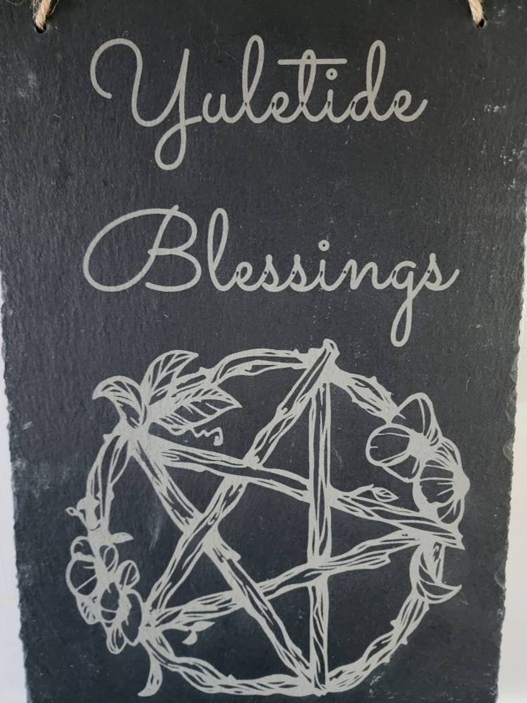Yuletide Blessings Slate Sign - Etsy