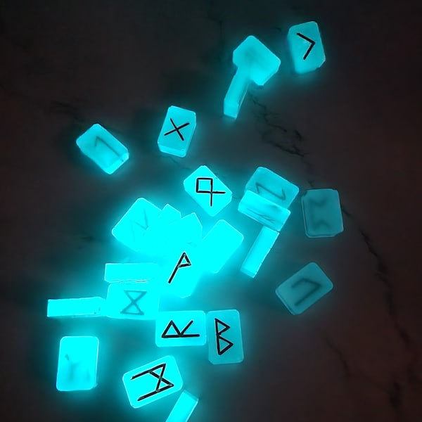 Resin Runes Glow in Dark - Etsy