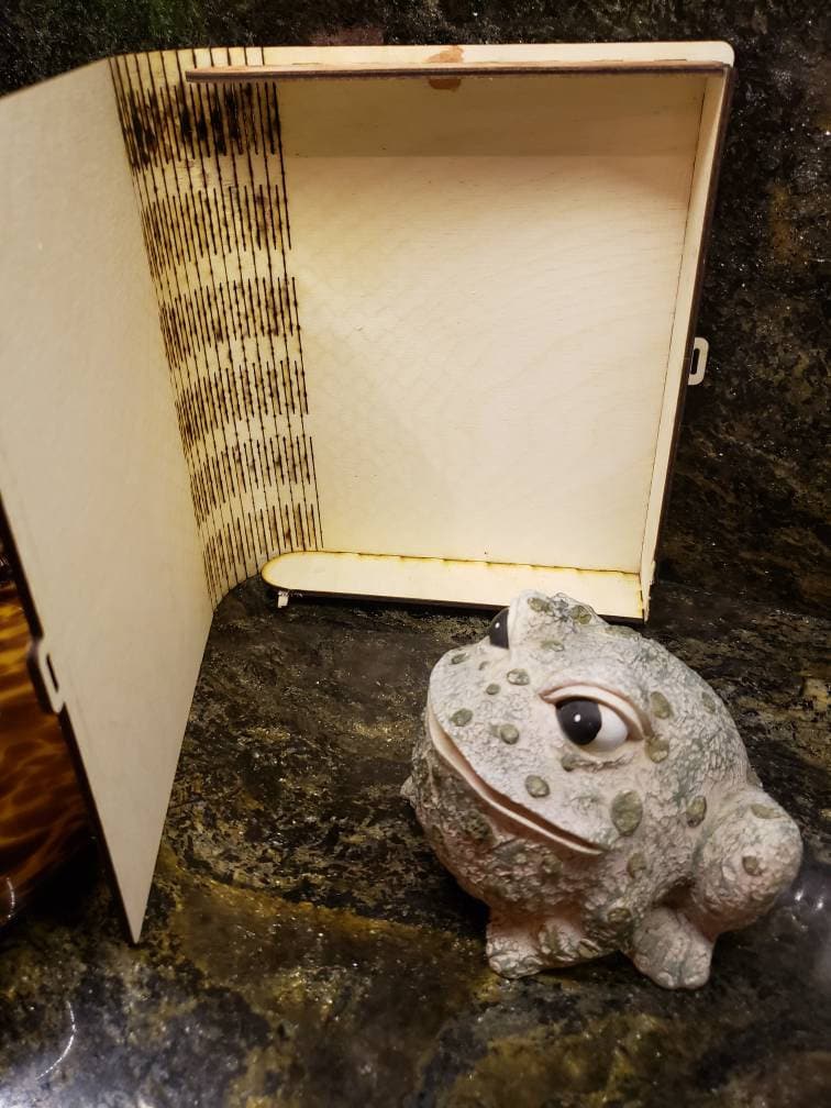 Wooden Spell Book Box - Etsy