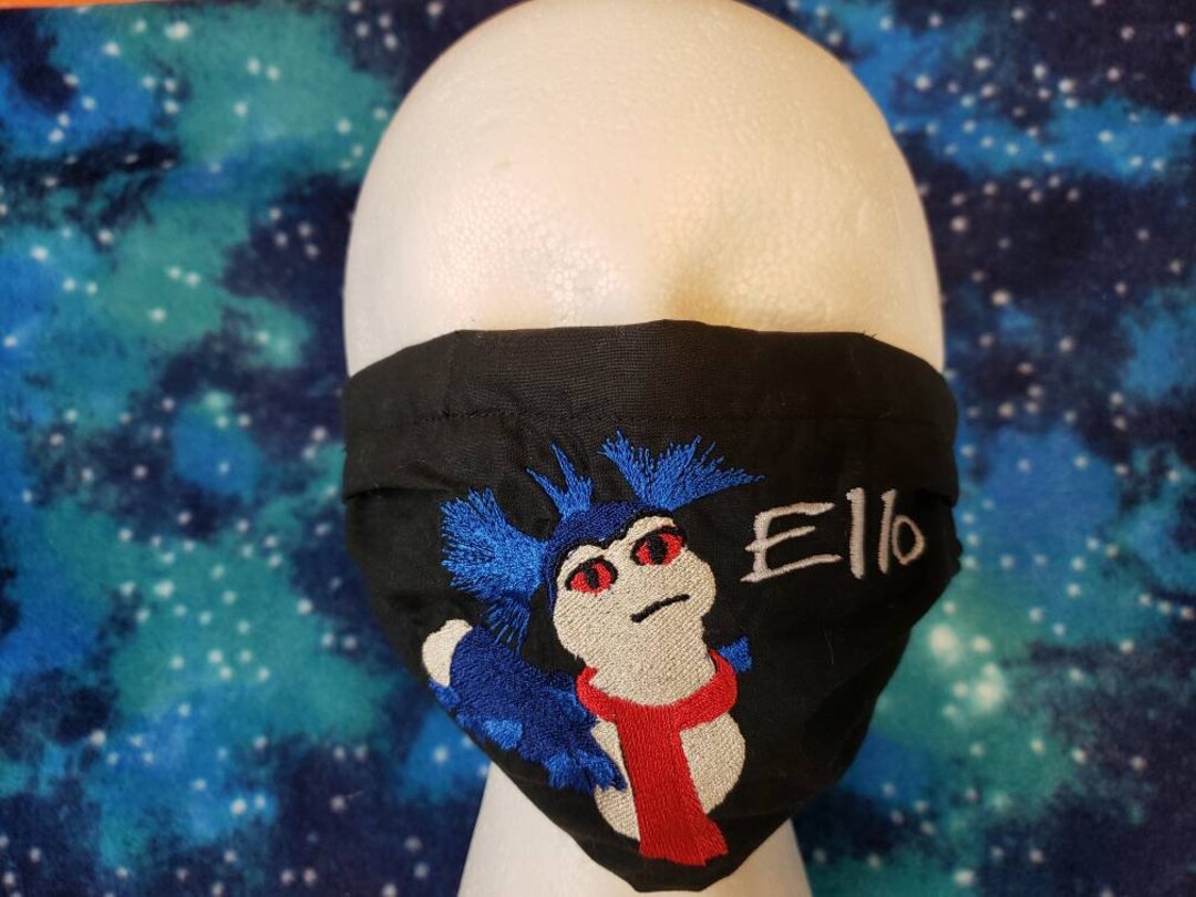 Labyrinth Inspired Ello Worm Face Mask - Etsy UK