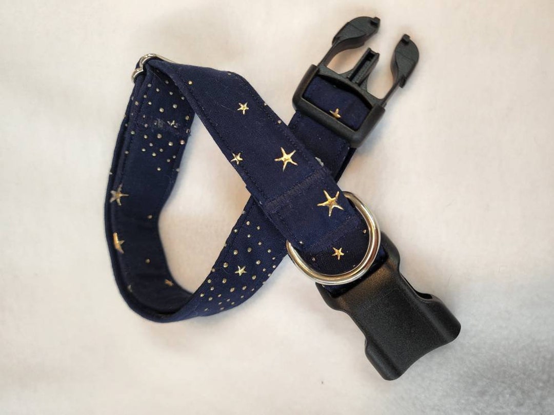 Starry Night Metallic Raised Stars Collar and Leash - MULTIPLE SIZES ...