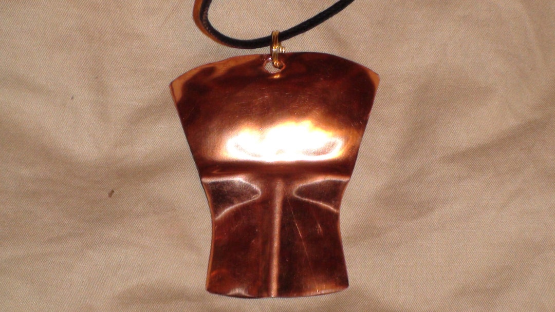 Tlingit Made , Hand Hammered Copper Tinnah Necklace Alaskan Native - Etsy