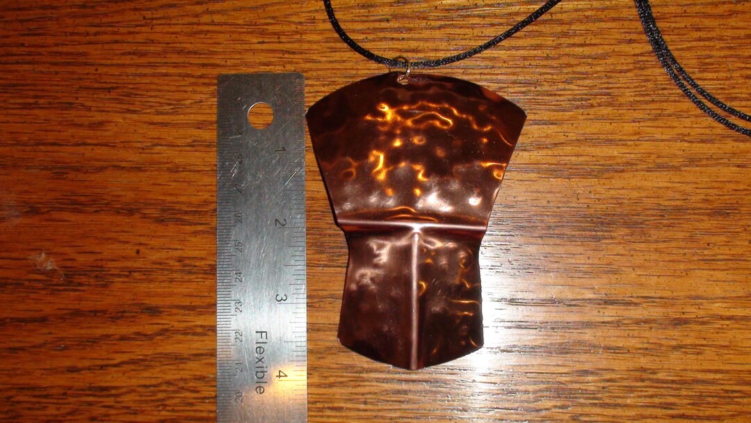 Tlingit Made , Hand Hammered Big Copper Tinnah Necklace Alaskan Native ...