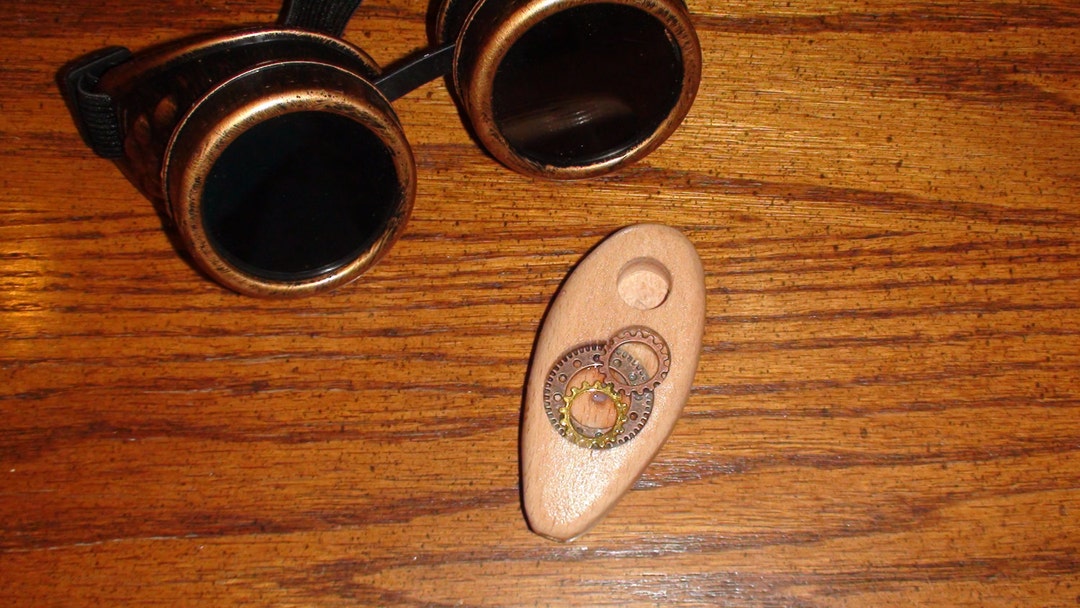 Sir William W. 3 Inch Wood Steampunk Mini Pocket Pipe - Etsy