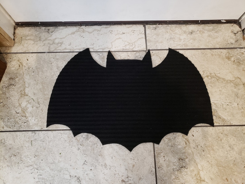 Bat Rug Welcome Mat Handmade 15x22 Vampire Goth - Etsy