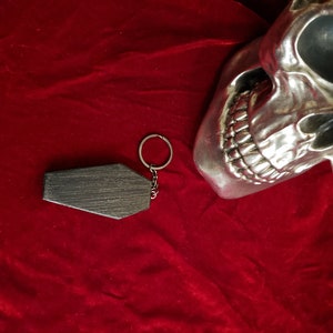 Wooden Coffin Key Ring Handmade | Etsy