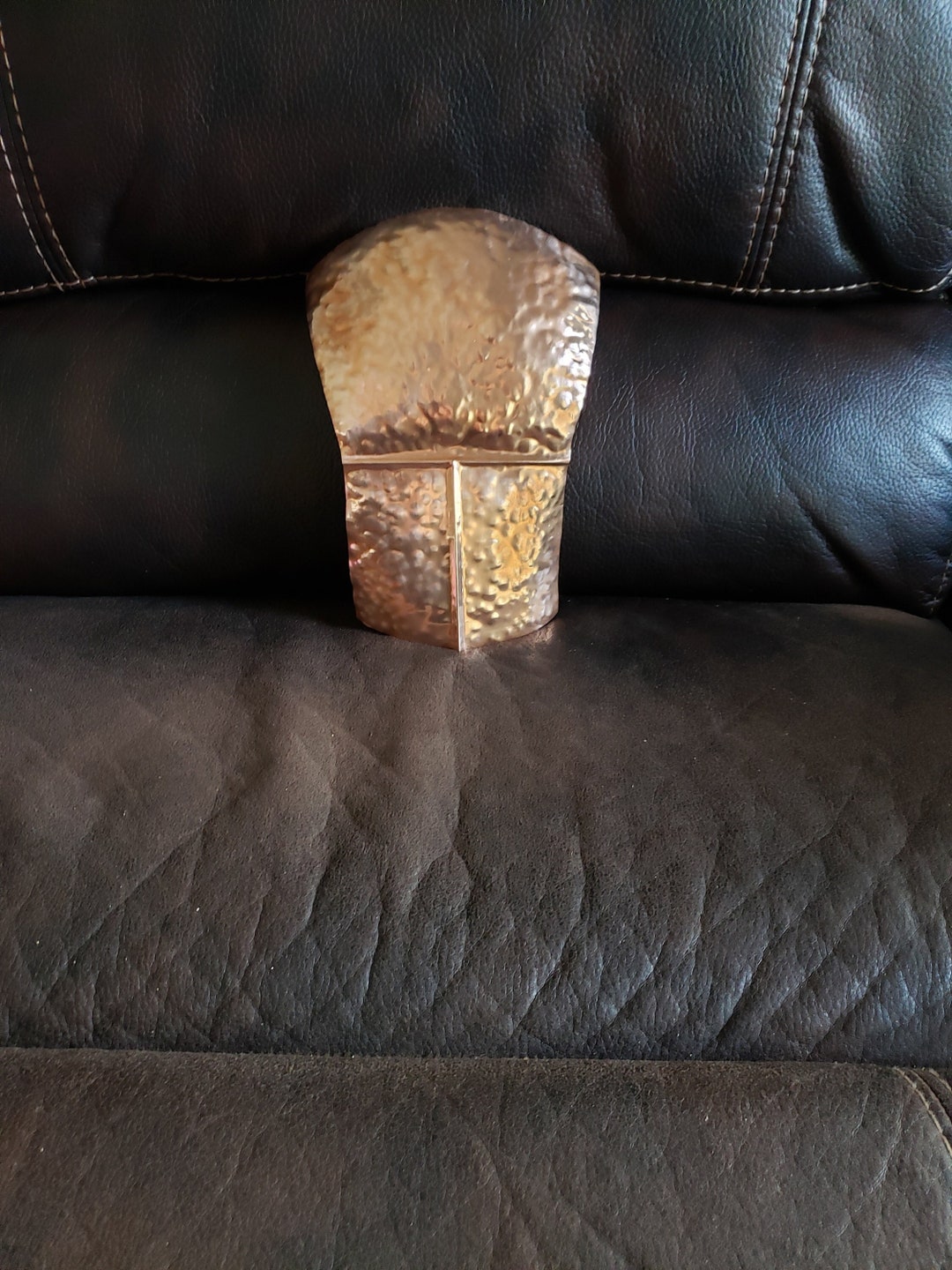 Tlingit Made , Hand Hammered Big 12" X 8 1/2" Copper Tinnah Shield ...