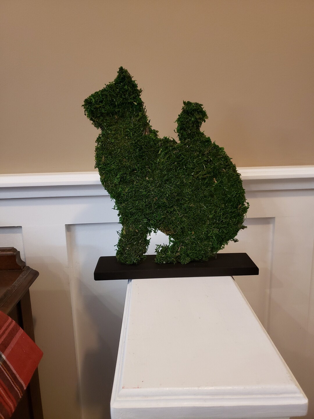 Cat Topiary Silhouette Kitten Hand Made Indoor Art Decor - Etsy