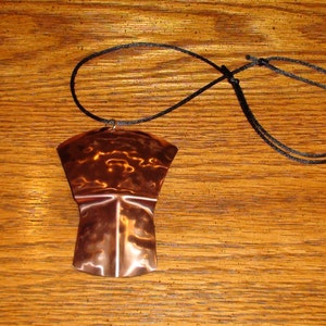 Tlingit Made , Hand Hammered Big Copper Tinnah Necklace Alaskan Native ...