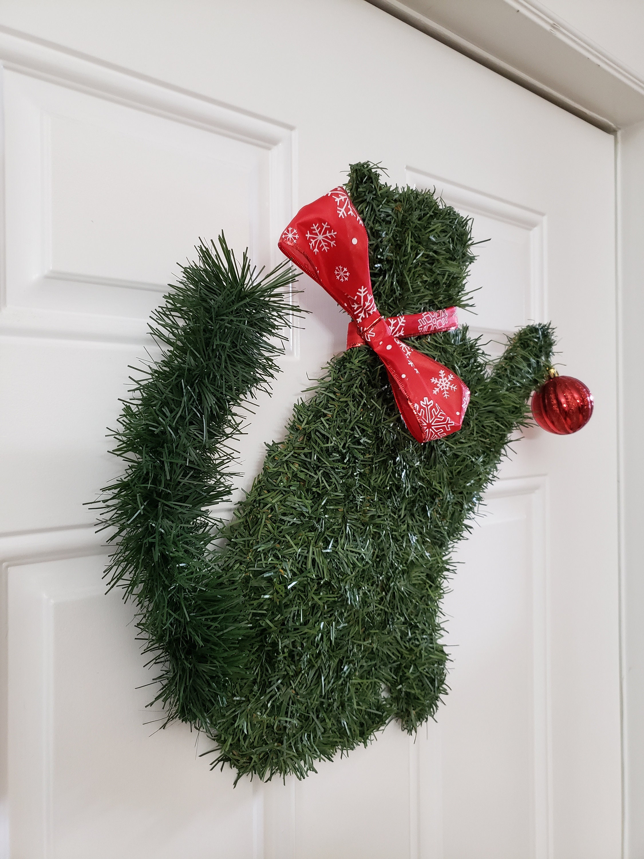 Cat Christmas Wreath Kitty X-mas Handmade | Etsy