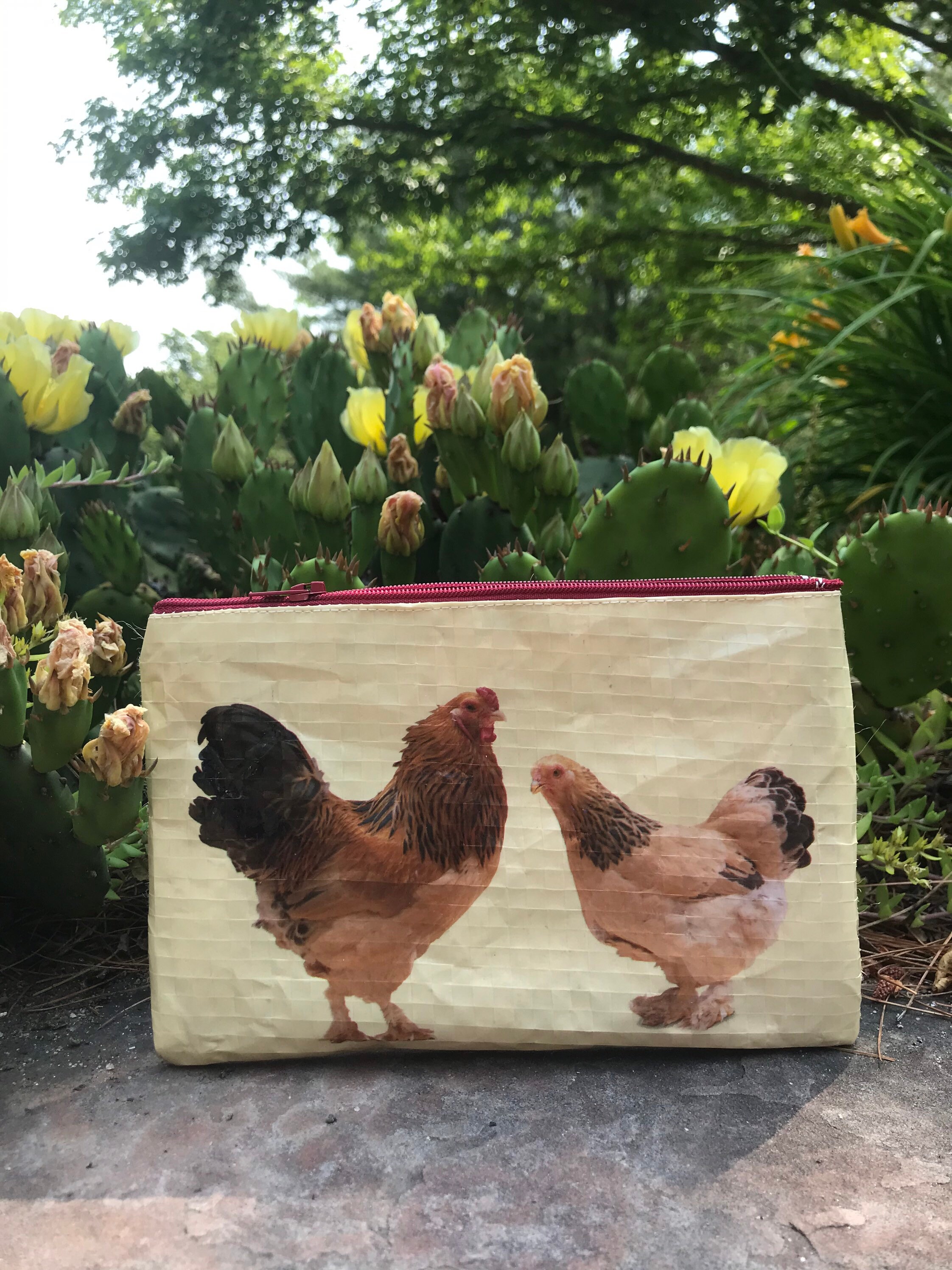 Chicken Feed Bag Zipper Pouch - Etsy UK