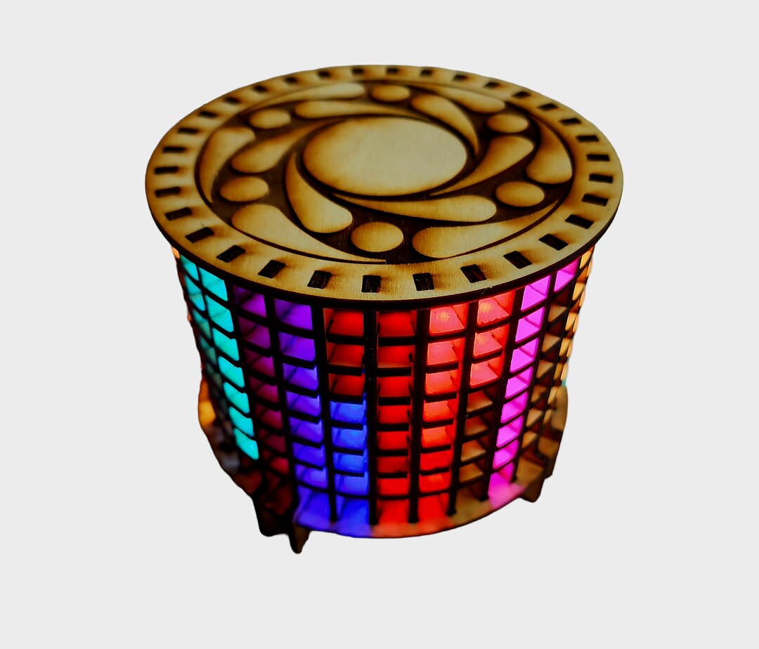 LED Spirit Lamp Design: SVG Format. 12 Versions Included. Cut, Glue ...