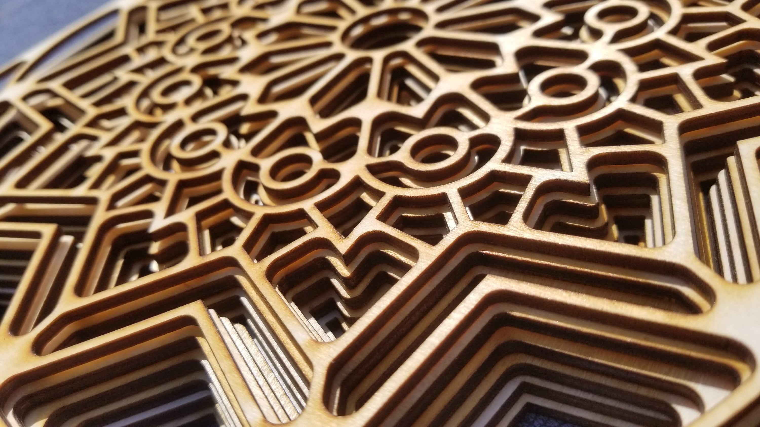 6 Layer Laser Cut Mandala Designs 2 Designs: Rounded or - Etsy Canada
