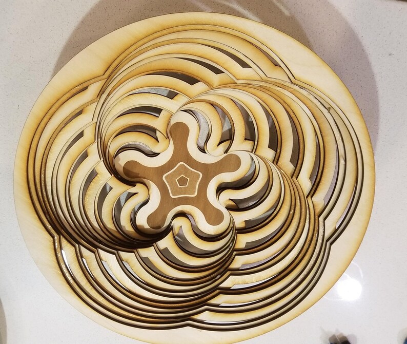Laser Cut Basket SVG Bundle: 6 Round Stacked Designs (glowforge Ready ...