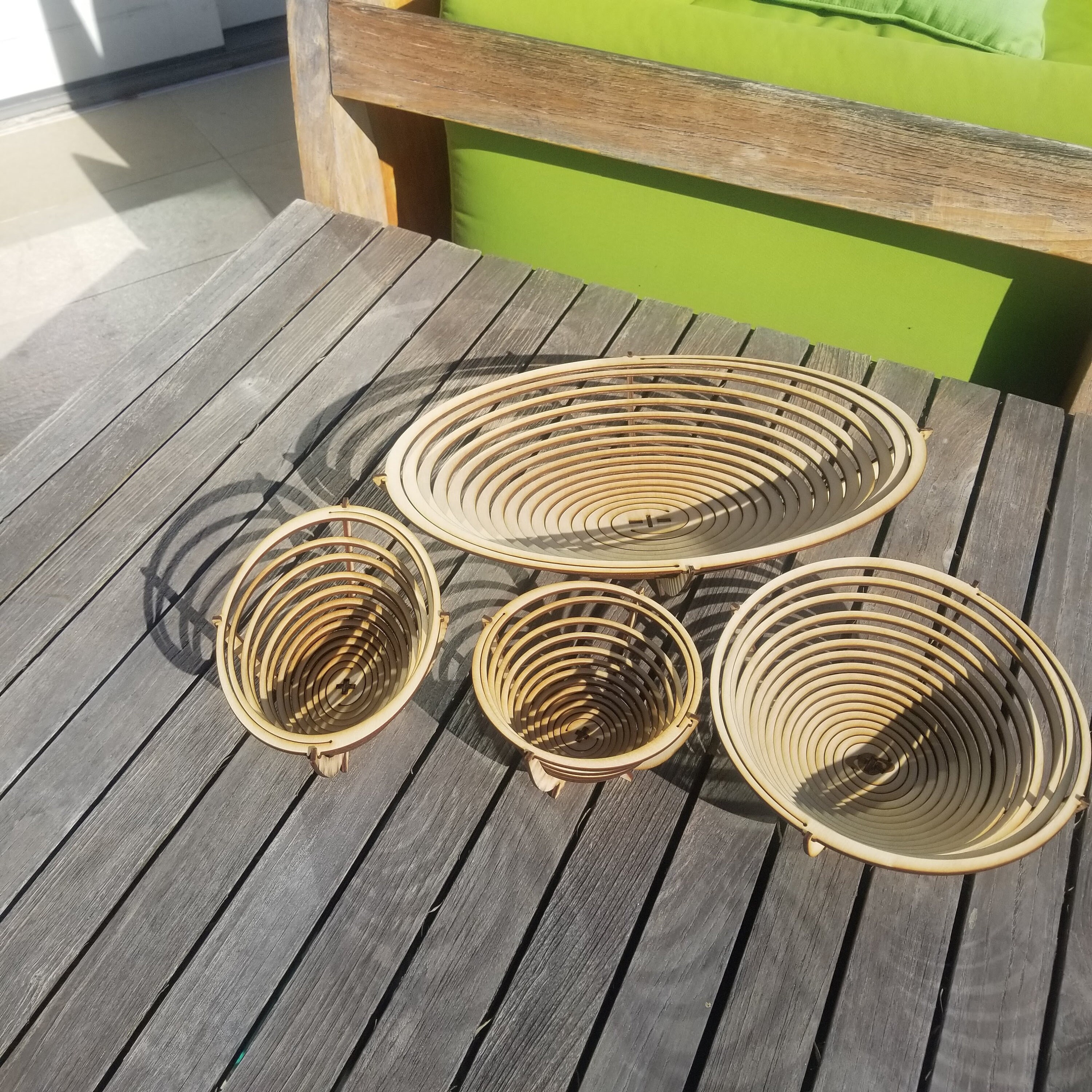 Quad Combo Pack: 4 Spiral Basket Design Files, Small (round and Oval ...