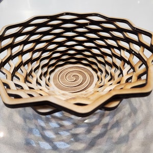 Bundle: 8 Stacked 12-point Laser Cut Basket Designs. SVG, DXF, PDF ...
