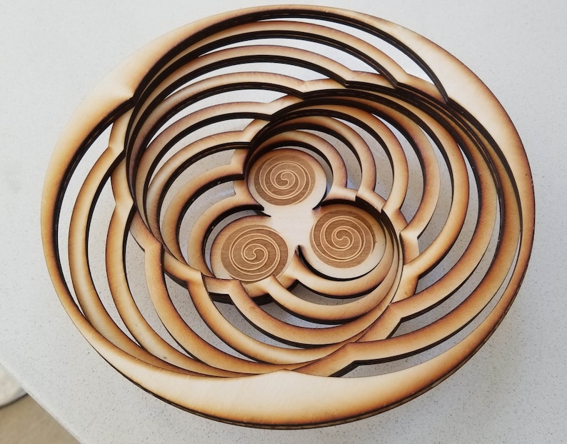 Laser Cut Basket SVG Bundle: 6 Round Stacked Designs (glowforge Ready ...