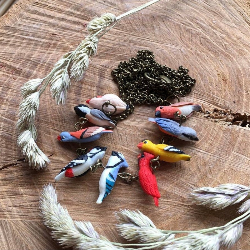 Polymer Clay Bird - Etsy